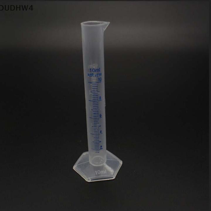 DUDHW4 Plastic Measuring Cylinder Laboratory Test Graduated Trial ...