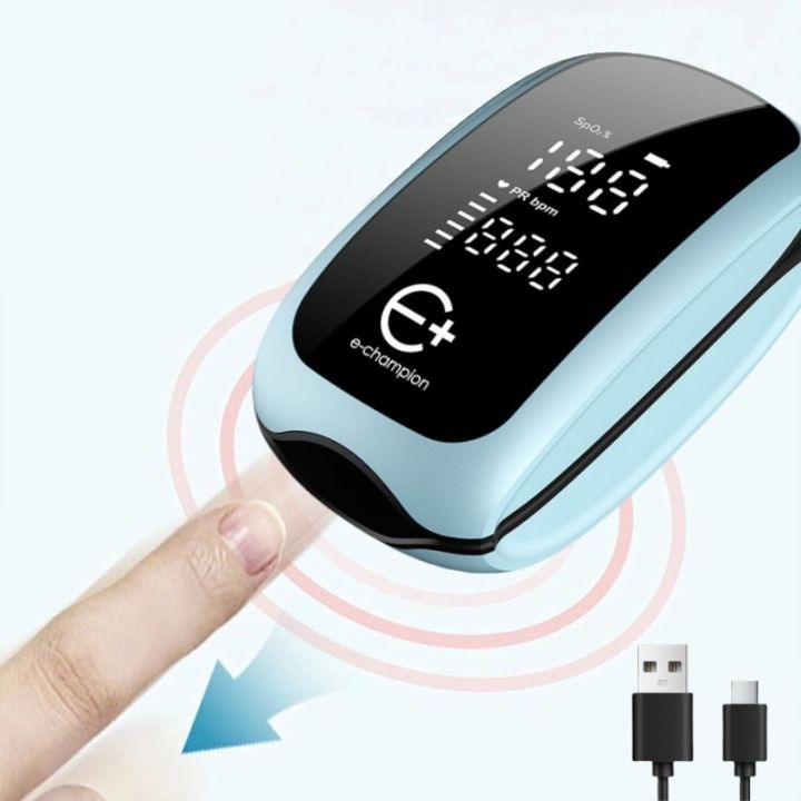 Rechargeable Home Blood Oxygen Meter, Pulse Oximeter Finger Monitor ...