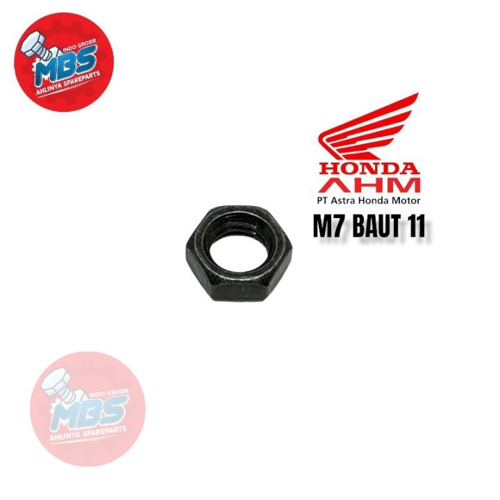 NUT M7 BAUT 11 mur BAUT BLOK HEAD DALEM HONDA ORIGINAL | Lazada Indonesia