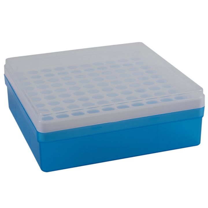 Plastic Square 100 Positions Laboratory 1.5ml Centrifuge Tube Case Box ...