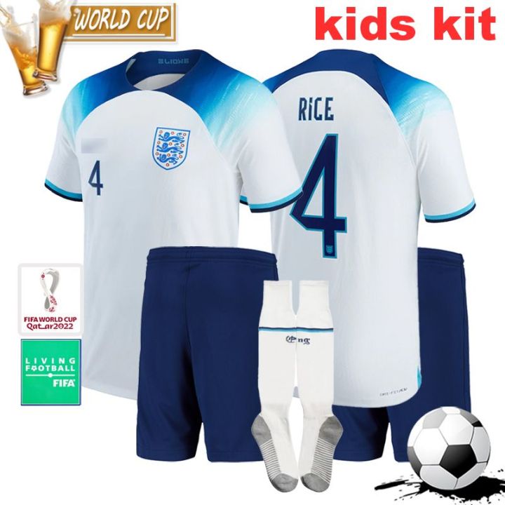 Kids kit England national team home soccer Jersey 2022 2023 World Cup ...