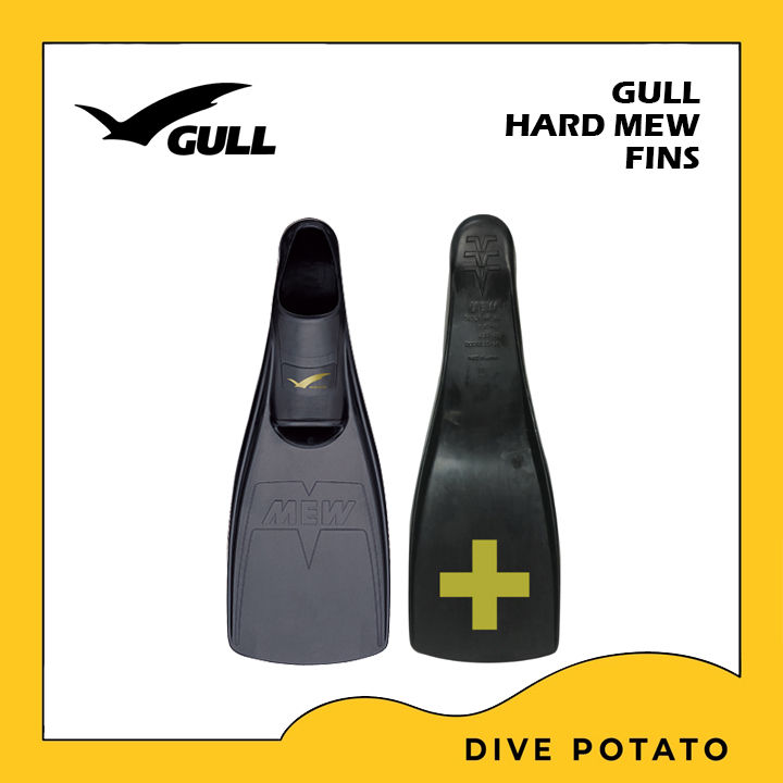 Clearance 25%)***GULL Fins Mew Full Foot ฟินส์ดำน้ำ ตีนกบ Scuba Diving ...