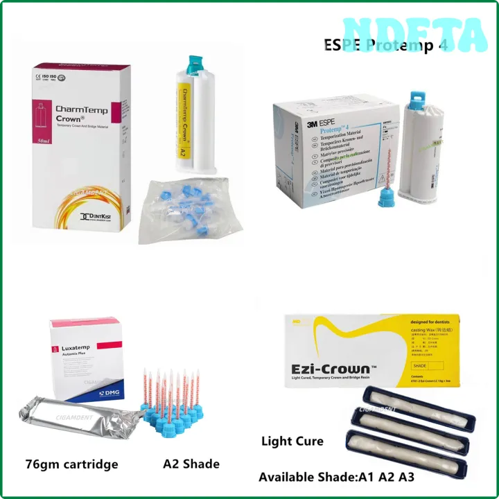 NDFTA DMG Luxatemp Dental Temporary Crown Bridge Material Resin Bridge ...