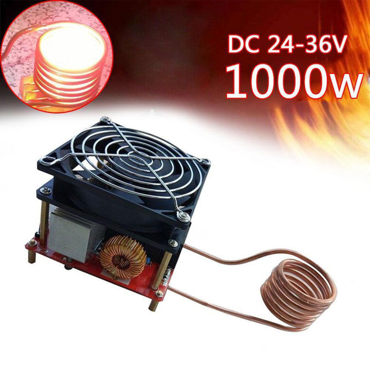 Induction Heating Plate Kit Mini Induction Heater 1000W 20A ZVS Induction Heating Board Flyback ...