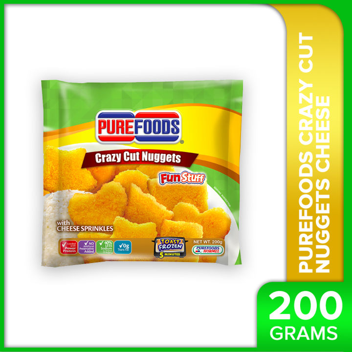 Purefoods Crazy Cut Nuggets with Cheese Sprinkles 200G | Lazada PH