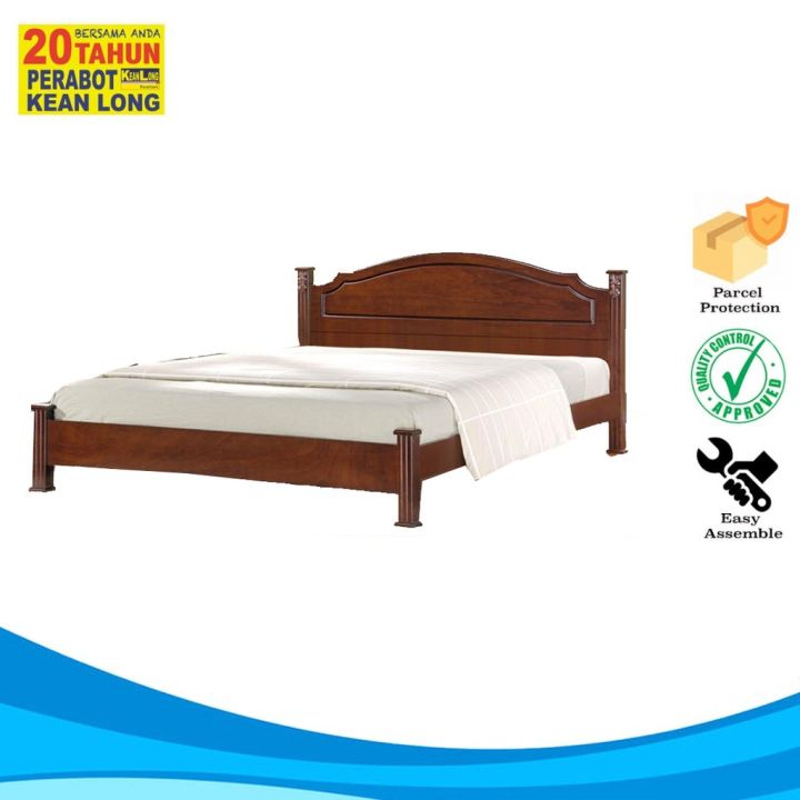 HH Compress Wooden Bed / Wooden Bed Frame / Wooden Bed Frame Queen ...