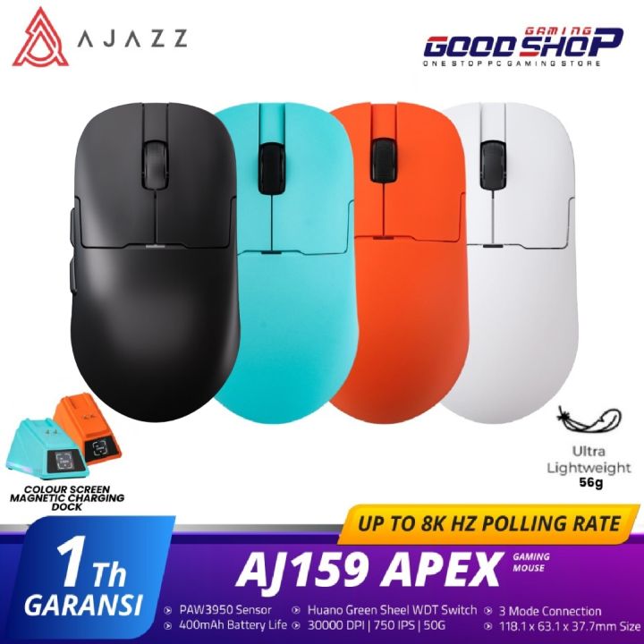 AJAZZ AJ159 APEX Wired & 2.4G/Bluetooth Wireless Gaming Mouse | Lazada Indonesia