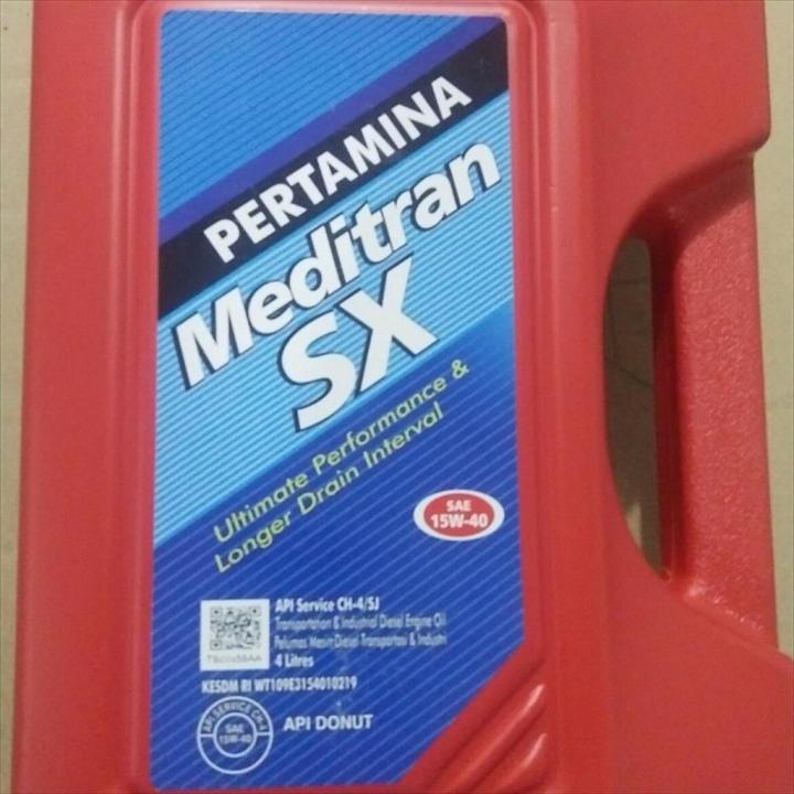 Oli Mesin Mobil Truk Diesel Pertamina Meditran SX 15W-40 4 Liter | Lazada Indonesia