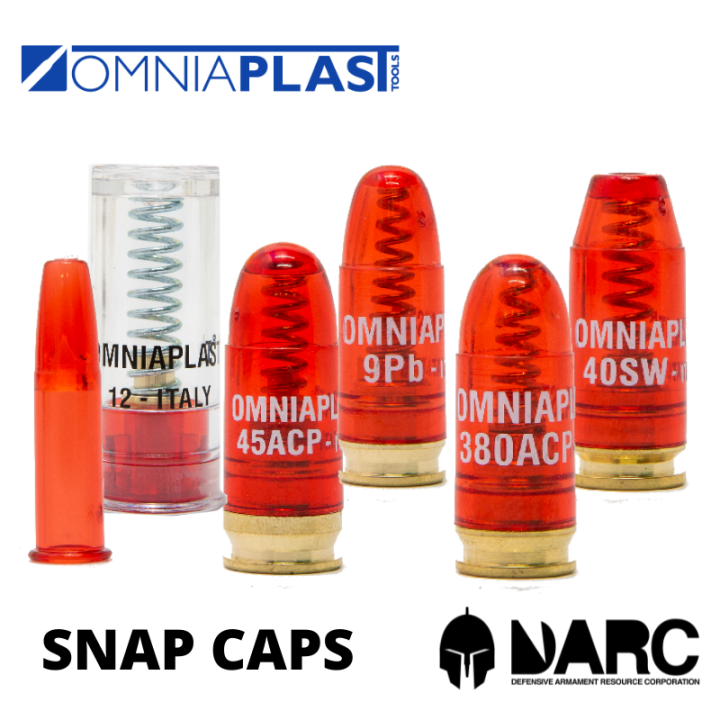 Omniaplast Snap Caps / Inert Practice Round (9mm, 40SW, 45ACP, 38SPL ...