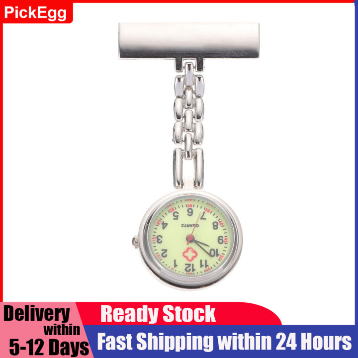 PickEgg Lovely Nurses Clip-on Hanging Watch Quartz Pocket Watch Nurse ...