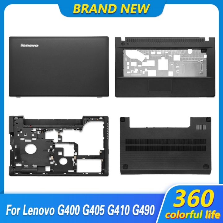 New For Lenovo G400 G405 G410 G490 LCD Back Cover Palmrest Bottom Case ...