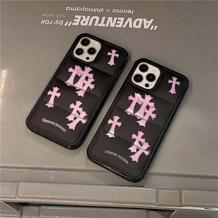【Pink Cross】IPhone Case Compatible For IPhone 15 Pro MAX 11 12 13 14 ...