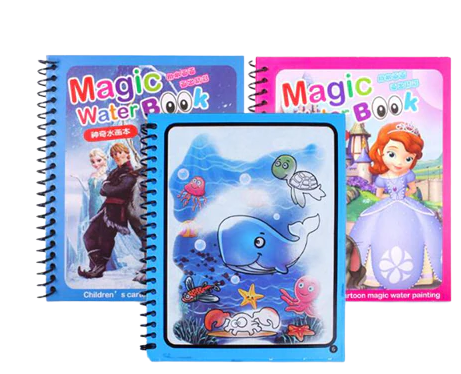 Coloring Book Doodle & Magic Pen | Early Education Montessori Magic ...