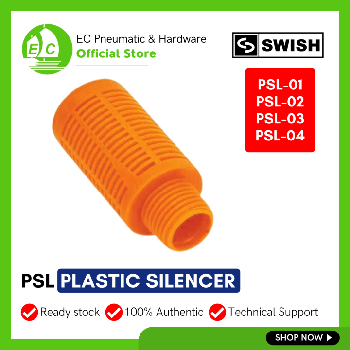 PSL Plastic Silencer PSL-01, PSL-02. PSL-03, PSL-04 Pneumatic Plastic ...