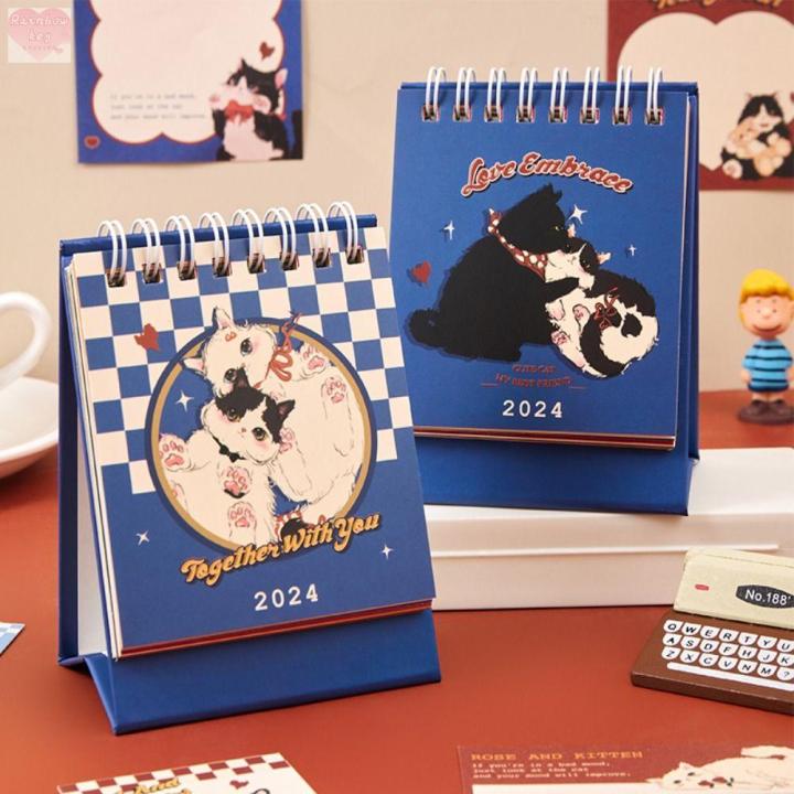 RAINBOW Standing Flip Calendar 2024 Calendar Schedule Planner Agenda ...