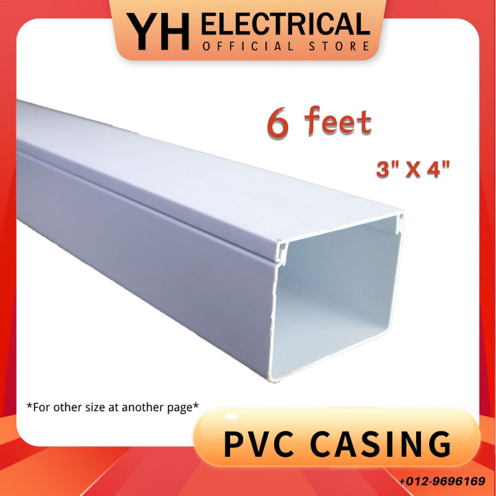 3 x 4 Inch Feema PVC Wiring Casing / Electrical Casing / PVC Trunking ...