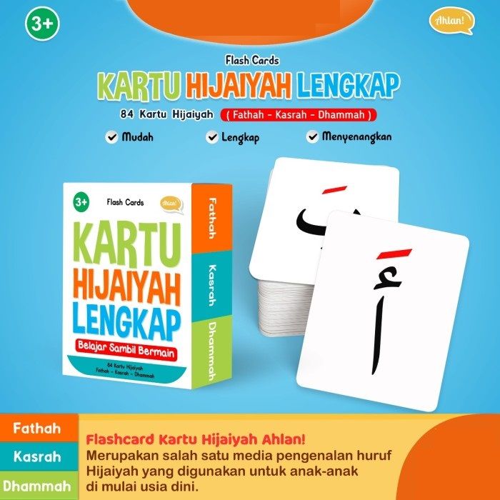 GMA Kartu Hijaiyah Lengkap Ahlan Belajar Huruf Hijaiyah - flash card ...