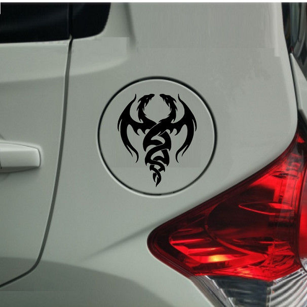 Stiker Unik Lucu Body Kaca Mobil Cutting Sticker Naga Tribal | Lazada ...