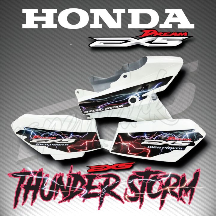 STRIPE MOTOR HONDA EX5 DREAM CUSTOM THUNDER STORM DESIGN | Lazada