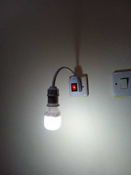 Fiting Colok Fleksibel + Lampu lED / Fitting Lampu Flexible /Fitting ...