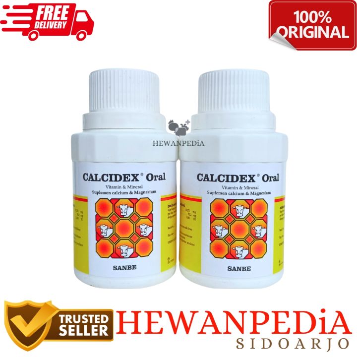 CALCIDEX ORAL 100 ml Obat Milk Fever, Hypocalcemia Hewan, Ternak, Sapi ...