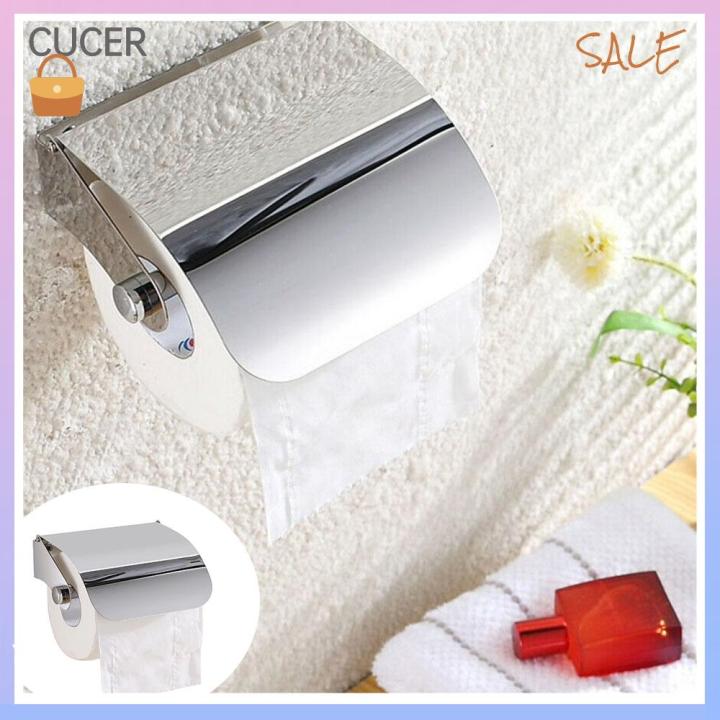 【COD&Ready Stock】1x Stainless Steel Toilet Tissue Roll Holder Paper ...