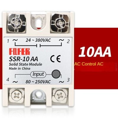 Single Phase Solid State Relay 10A 25A 40A 60A AC-AC AC SSR SSR-10AA SSR-25AA SSR-40AA SSR-60AA ...