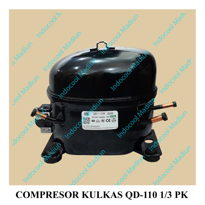 KOMPRESOR KULKAS/COMPRESSOR/COMPRESOR KULKAS QD-110 1/3 PK | Lazada ...