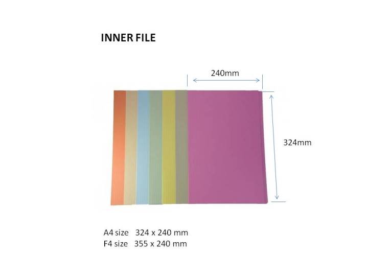 Paper Inner Files - A4 / F4 Sizes [Pack of 50s + 1 Box (50s) Paper ...