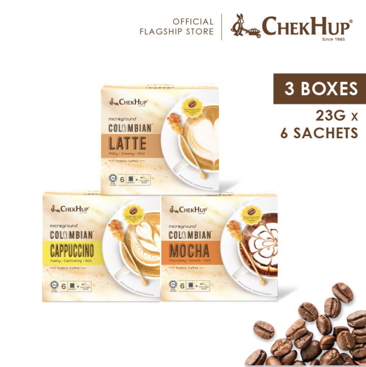 Chek Hup Microground Colombian Coffee (23g x 6s) [Combo Pack of 3 ...