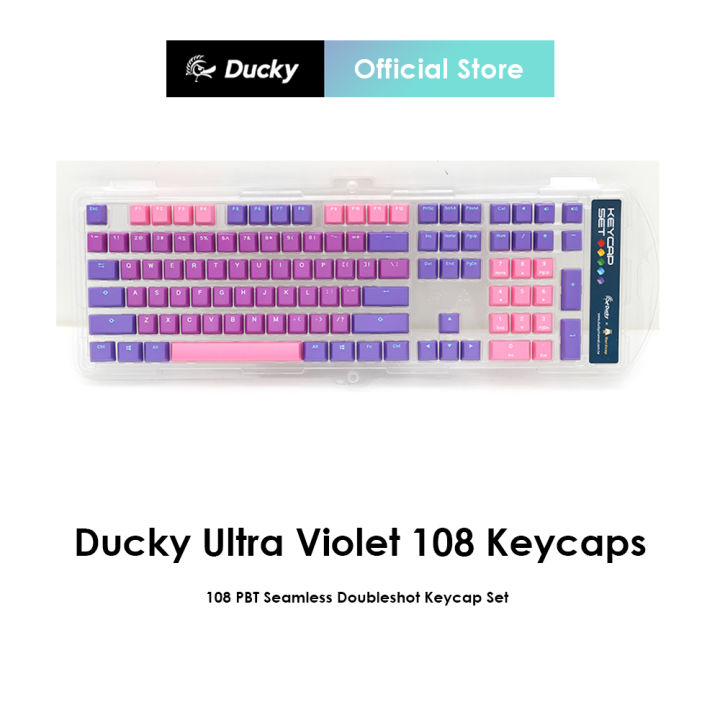 Ducky Ultra Violet PBT Seamless Double Shot Keycap Set | Lazada
