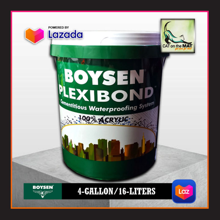 BOYSEN PLEXIBOND B-7760 Cementitious Waterproofing System 16-LITERS/4 ...