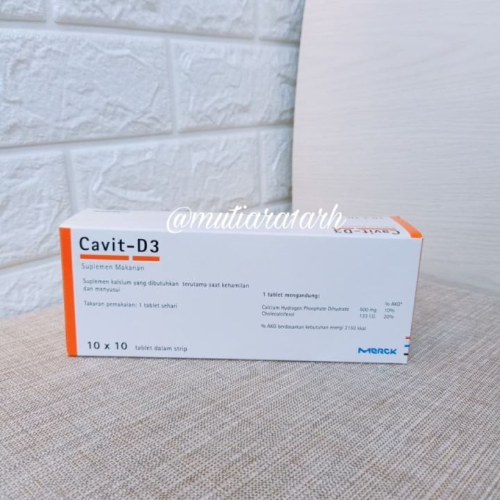 CAVIT D3 BOX ISI 100 TABLET VITAMIN D | Lazada Indonesia