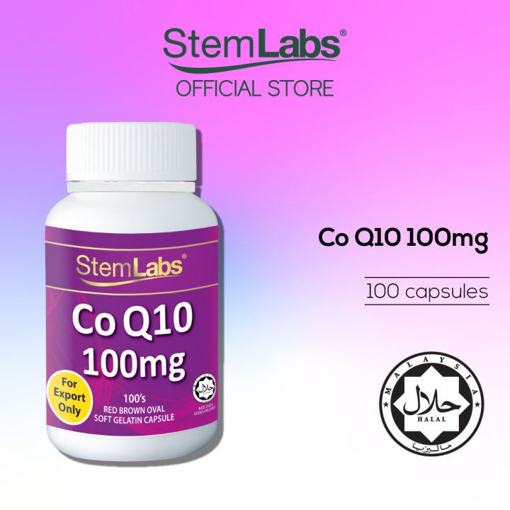 StemLabs CoQ10 100mg (100's) JAKIM HALAL Heart Energy Booster TTC | EXP ...