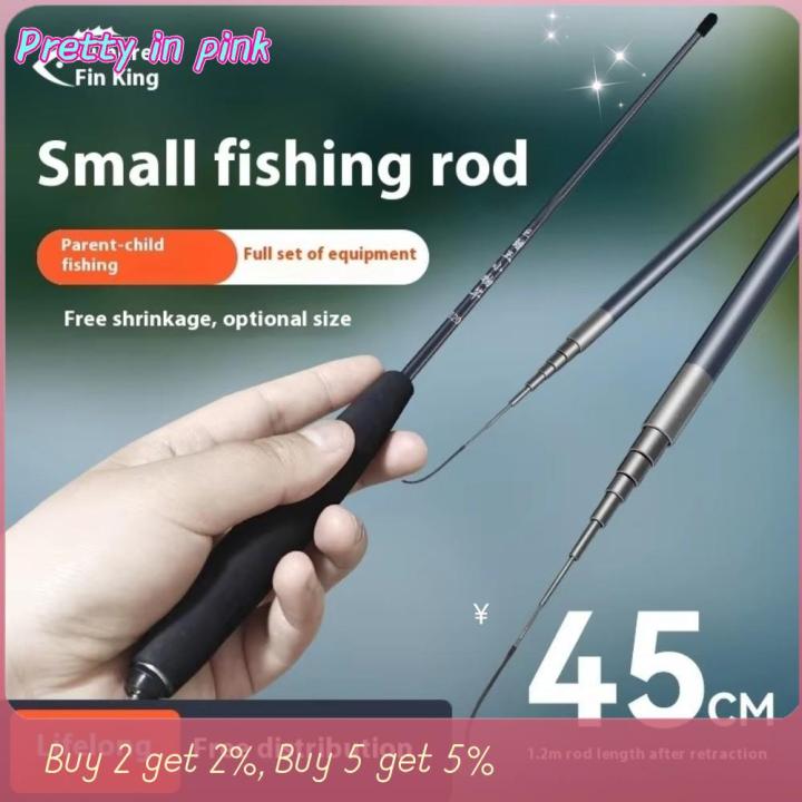 PRETTY IN PINK 1 ละเอียดมาก คันเบ็ด น้ำหนักเบาเป็นพิเศษ ตอนสั้น แท่ง ...