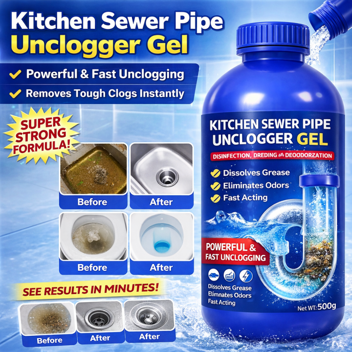 Pipe Cleaner Drain Declogger Fast Efficient Toilet Sink Clog Remover ...