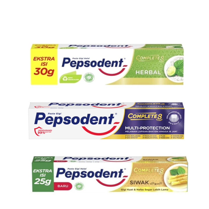 PEPSODENT PASTA GIGI 75 - 150 GR COMPLETE 8 ACTION | Lazada Indonesia