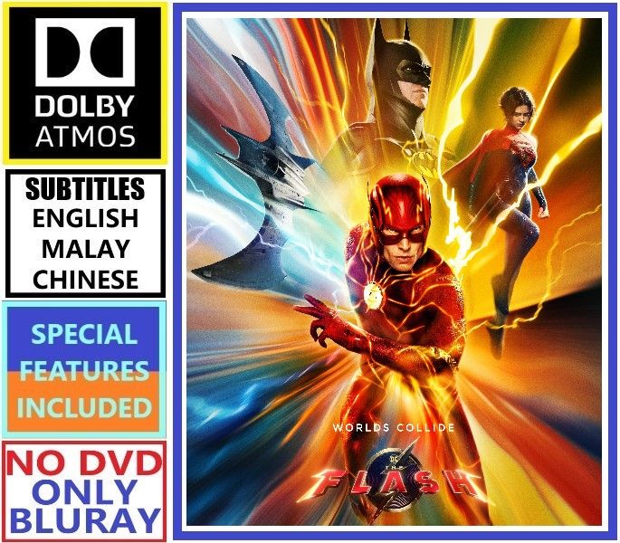BLURAY The Flash (2023) [Dolby ATMOS True-HD 7.1] Action Adventure Fantasy T4525 (SPECIAL ...
