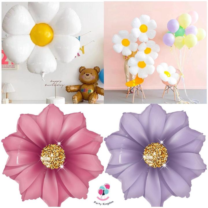 INS Daisy Foil Balloon Sun Flower Balloons Baby Shower Valentines ...