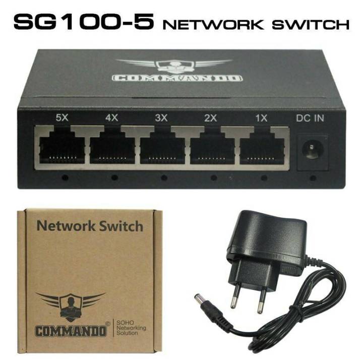 NETWORK SWITCH HUB10/100/1000 SG100-5 | Lazada.co.th