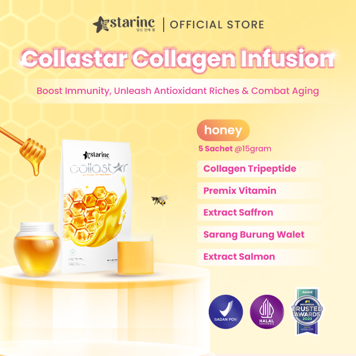 Collagen Infusion Tripeptide With Extract Salmon, Saffron, dan Sarang ...