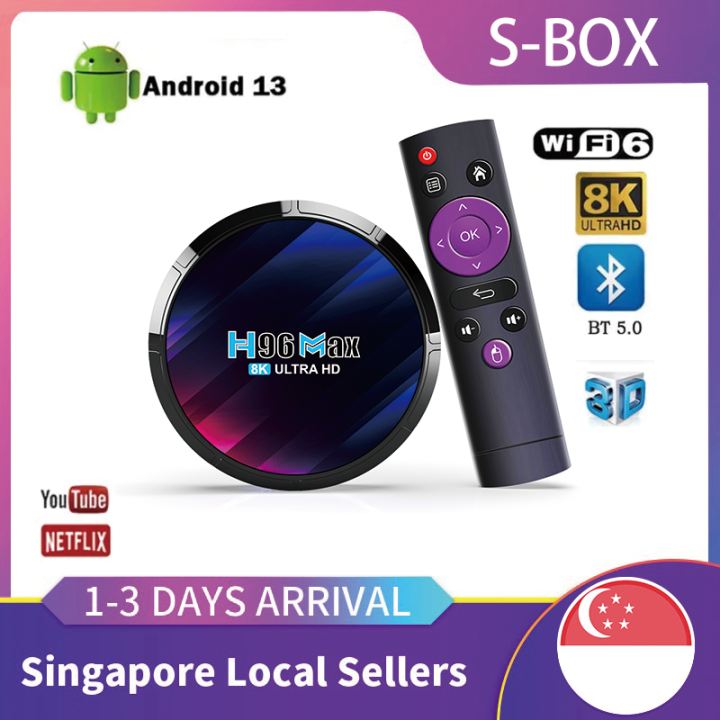 NEW Android Box H96 Max RK3528 (Pre-install 10k Channels/Movies) TV Box ...