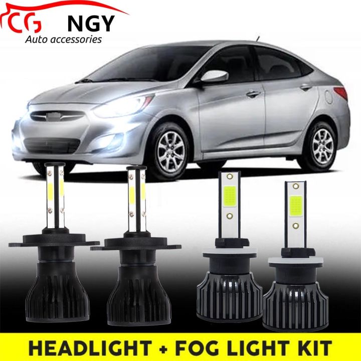 For Hyundai Accent 2012 2013 2014 2015 2016 2017 2018 - 4x 6000K LED ...