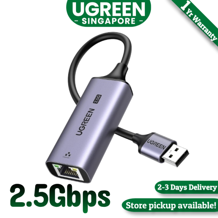 UGREEN USB to 2.5Gbps Ethernet Adapter Aluminum, USB 3.0 Network ...