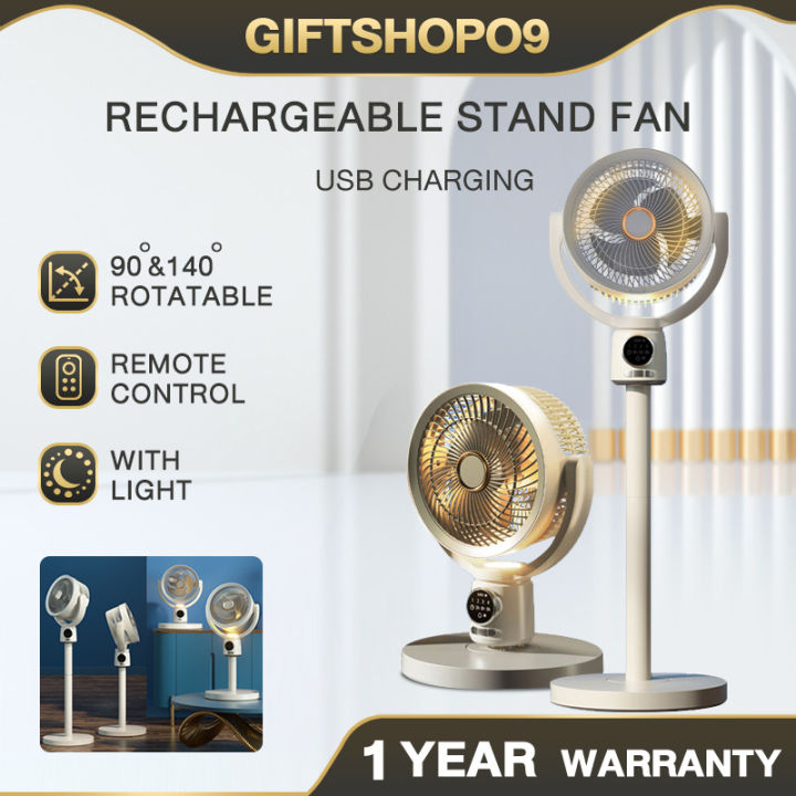 Kipas Camping rotatable Charging fan Retractable Remote control ...