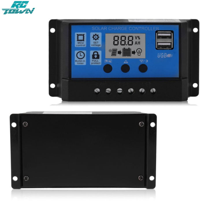 Solar Charge Controller Photovoltaic Solar Panel Battery Regulator 10a 20a 30a 40a 50a 60a 70a ...