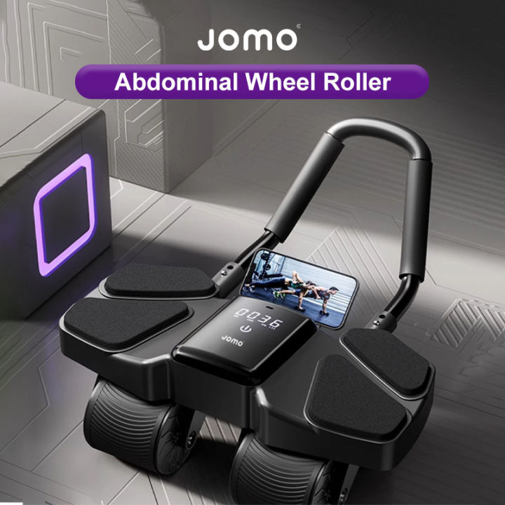 SG Ready Stocks NEW JOMO Abdominal Wheel Roller Four Wheel Design ...