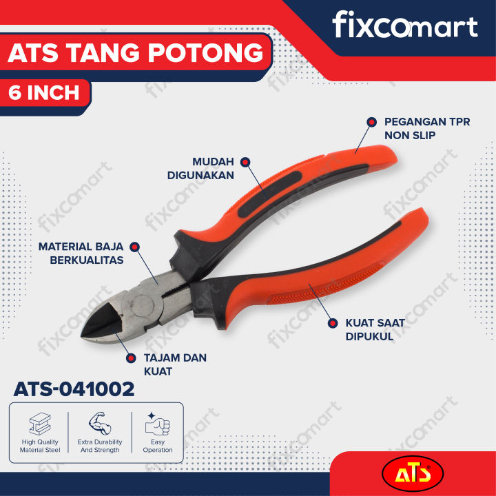 Tang potong 6 inch ATS - Diagonal pliers 6 inch | Lazada Indonesia