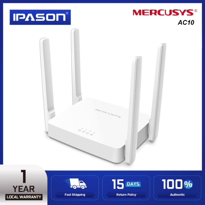 Mercusys AC10 AC1200 Wireless Dual Band Router High-Speed Wi-Fi Multi ...
