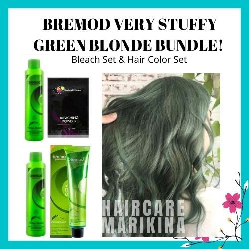 12.22 BUNDLE! Bremod Very Stuffy Green Blonde Hair Bleaching & Hair ...
